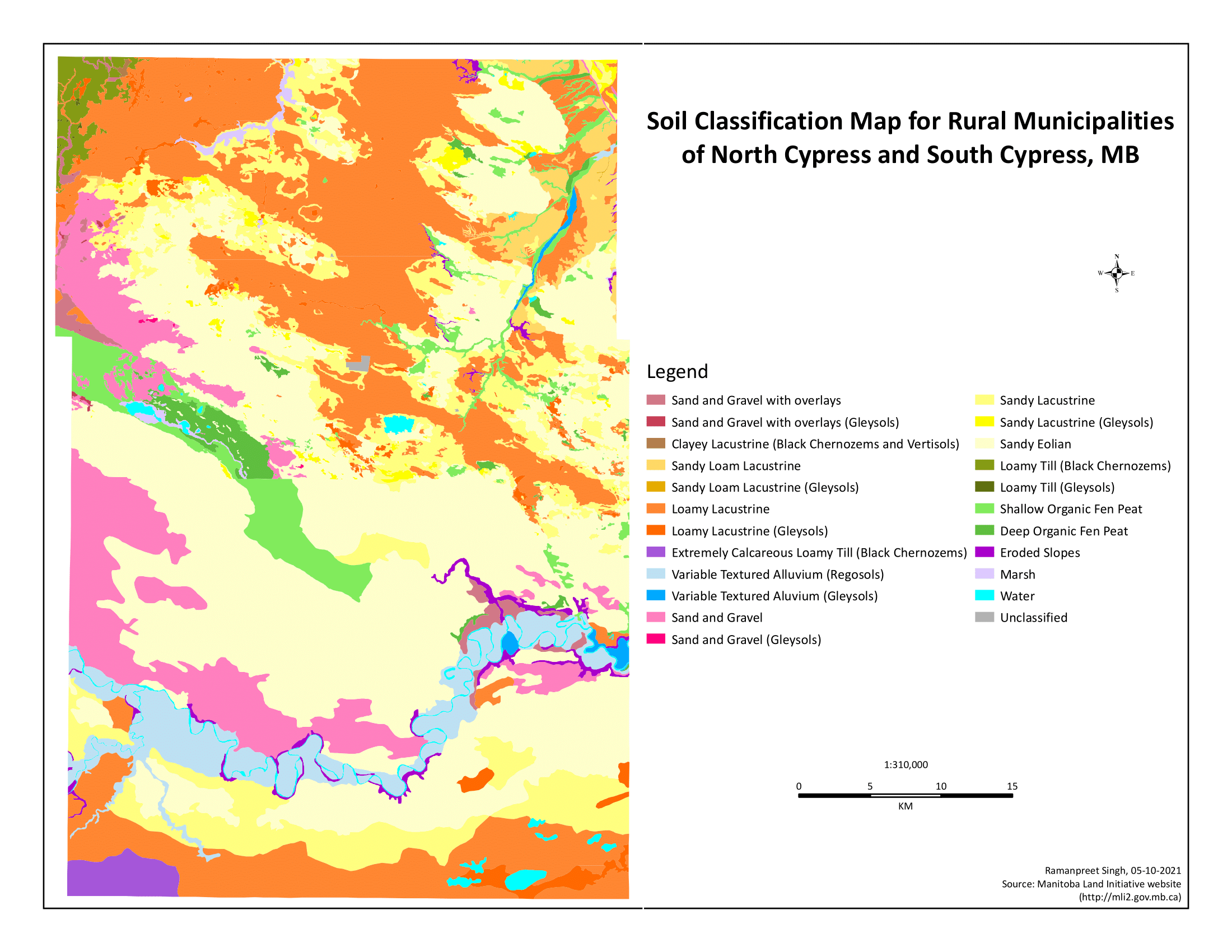 Soil Classification Mapping in North and South Cypress with ArcGIS Pro
